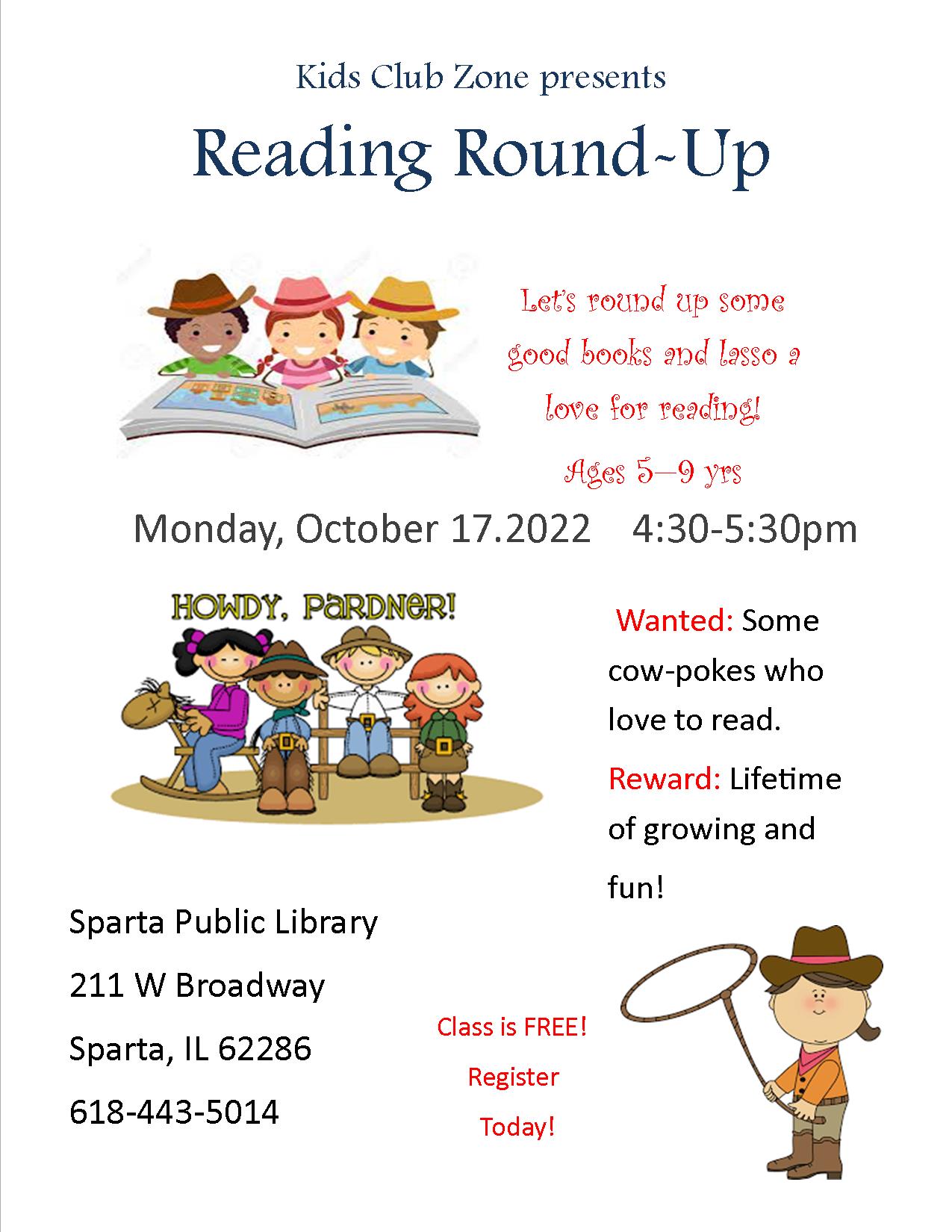 Reading Round-Up | Sparta Public Library Reading Round-Up | Sparta Public Library